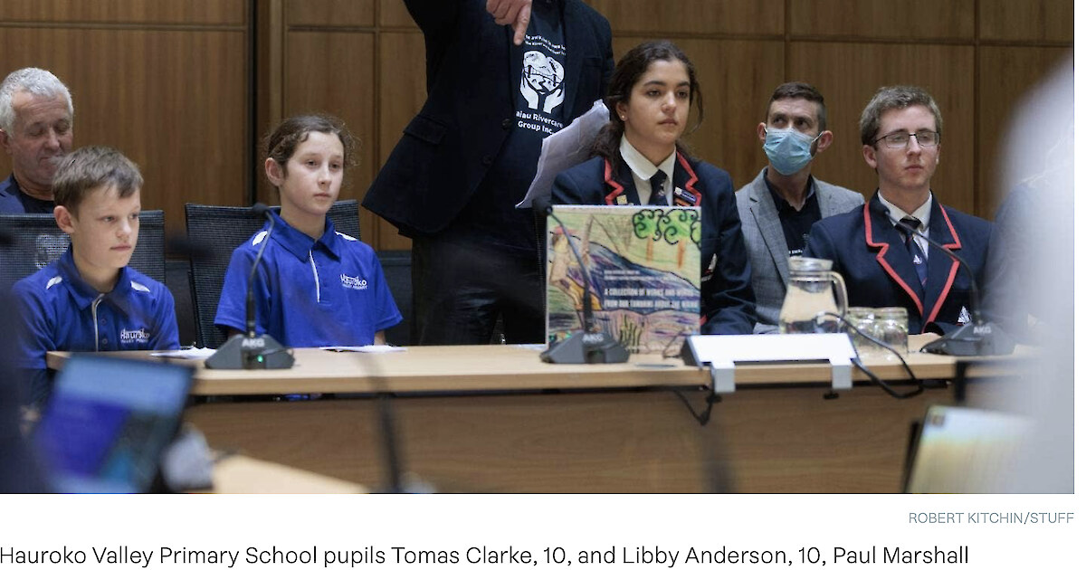 Kids’ plea to Environment Select Committee: “Don’t forget our river ...